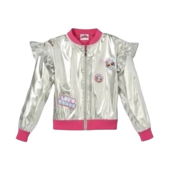 L.O.L. Surprise! | Jackets & Coats | Lol Surprise Silver Bomber Jacket ...